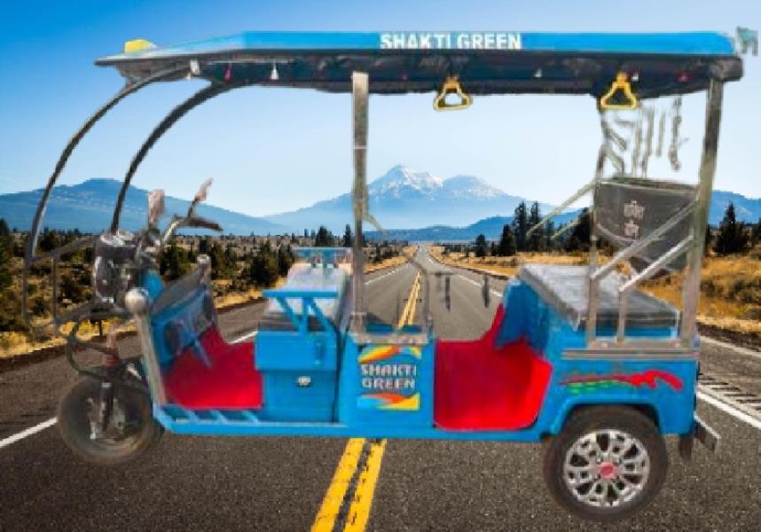 Shakti Auto Green Roof 3 Wheeler auto rickshaw features | TrucksBuses.com