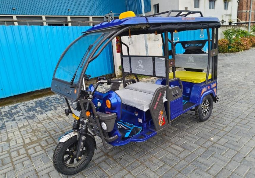 Move Stone Eco 3 Wheeler auto rickshaw pictures, photos | TrucksBuses.com