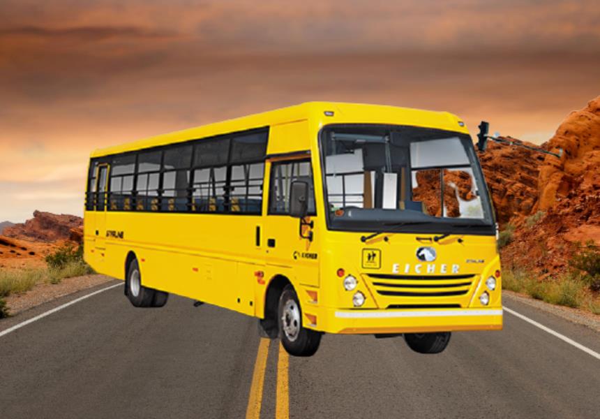 Eicher 12.12K: Starline College 50 / 60 Seater bus pictures, photos ...