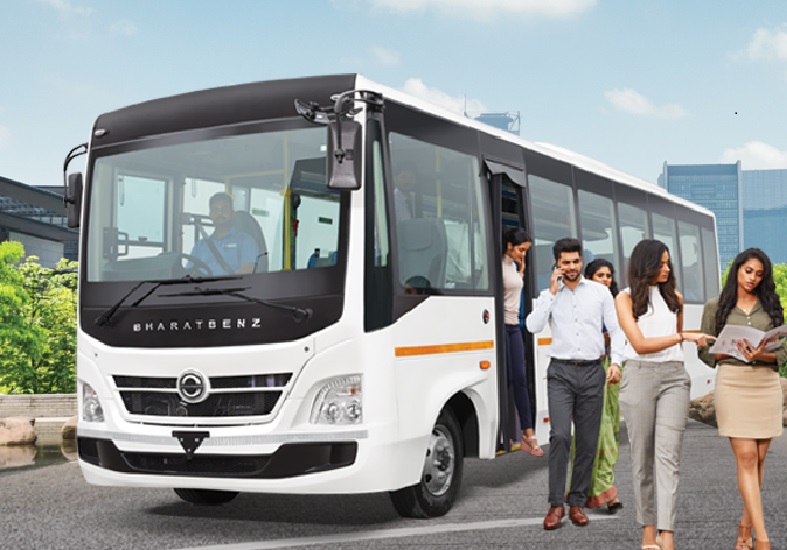 BharatBenz 1017 : Staff 35 / 39 Seater BS6 Bus Price, On Road ...