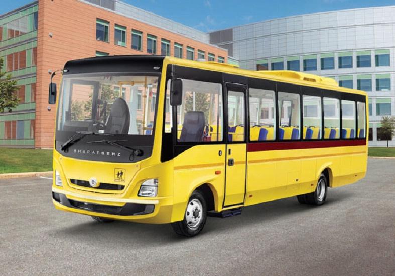 BharatBenz 917 AC: School 39 / 49 Seater Bus Price, Specs, Mileage ...